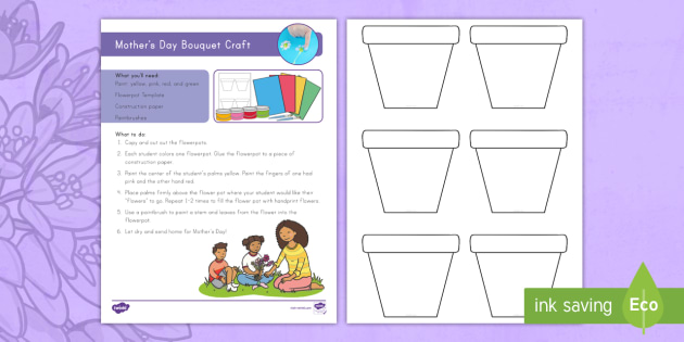 * NEW * Mother's Day Bouquet Craft - flowers, Gift, Present