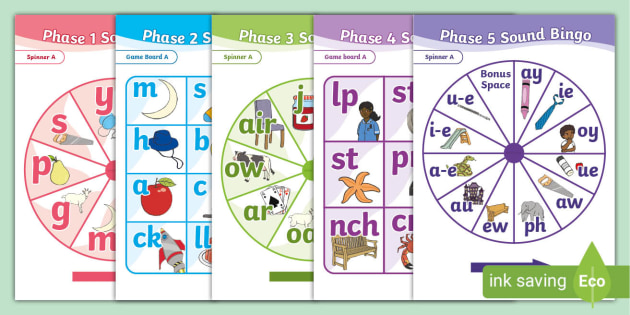 Letters and Sounds Phase1-5 Bingo Pack | Phonics Resources