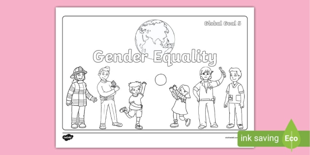 All About Global Goals: Gender Equality Colouring Activity