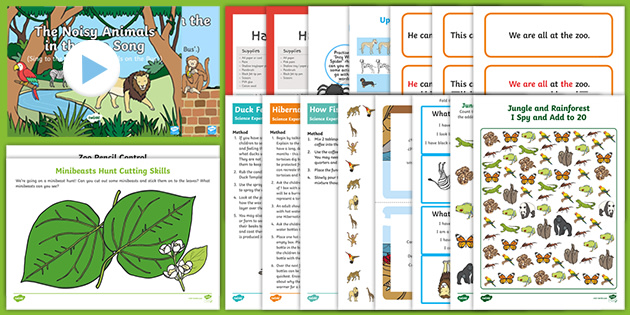EYFS Animals Home Learning Resource Pack (Ages 3-5)