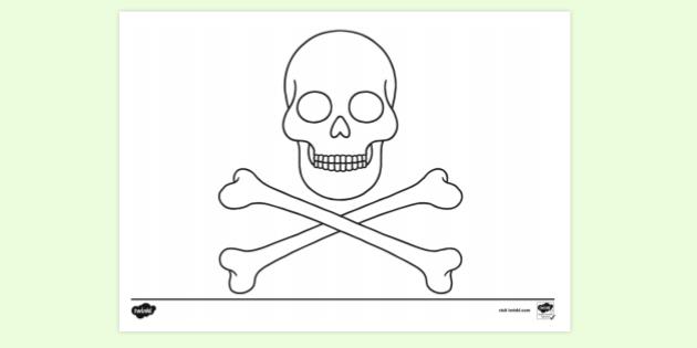 FREE! - Jolly Roger Flag Colouring Sheet | Colouring Pages