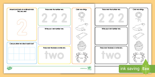 Number Two Mat Activity (teacher made)