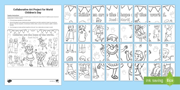 Collaborative Art Project for World Children's Day