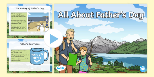Kindergarten Father's Day PowerPoint - All About Father's Day