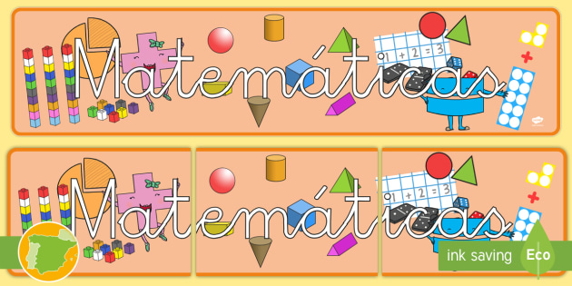 Matemáticas Display Banner Spanish (creat de profesori)
