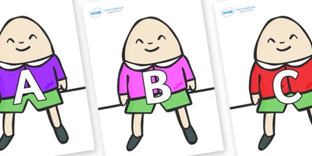 FREE! - A-Z Alphabet on Humpty Dumpty (Teacher-Made)