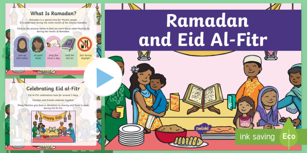 Kindergarten Ramadan and Eid al-Fitr Information and Quiz PowerPoint
