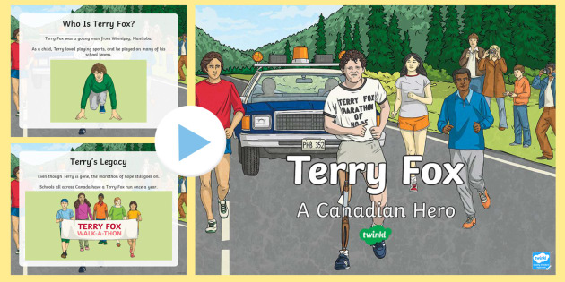 Terry Fox PPT - Canadian Hero | Teacher-made Resources