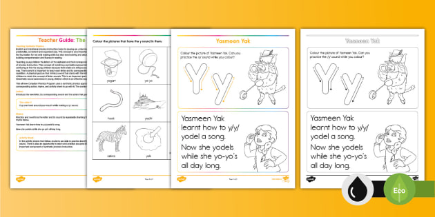 Phonics Canada: The Letter Y (teacher made)