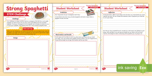 Strong Spaghetti STEM Challenge | Year 4 Food and Forces