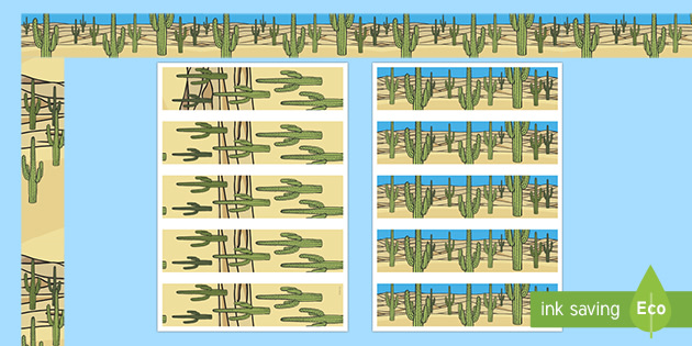 Cactus Display Borders (teacher made)