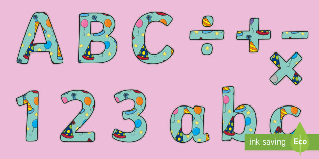 Birthday Lettering Display Pack