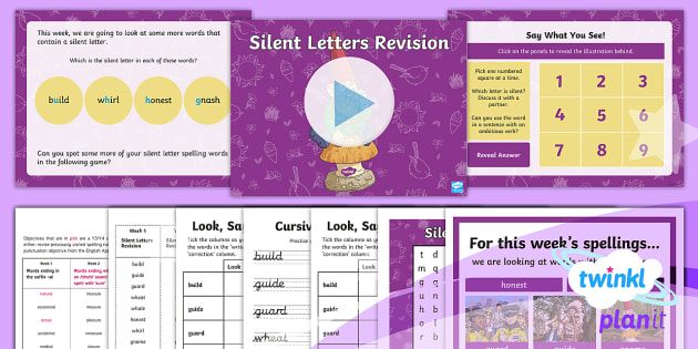 Silent Letters Lesson Plan (teacher made)