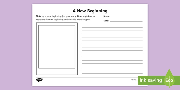 A New Beginning Reading Comprehension Activity