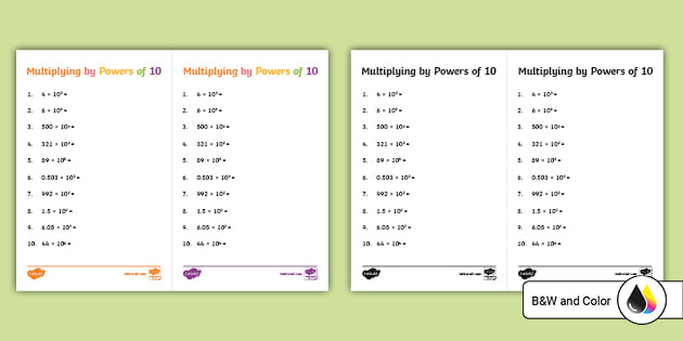 Multiplying Decimals By Powers Of Ten Worksheets Multiplying And 