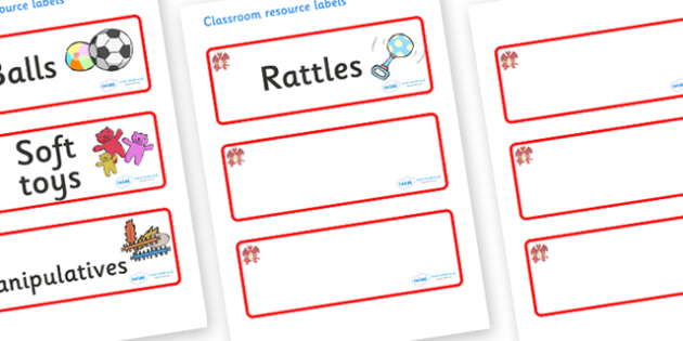 FREE! - Dragon Themed Editable Additional Resource Labels