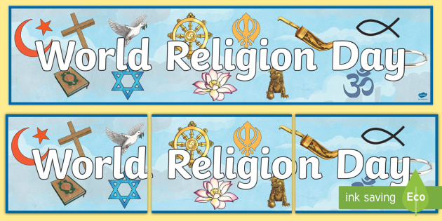 World Religion Day Banner (teacher made)
