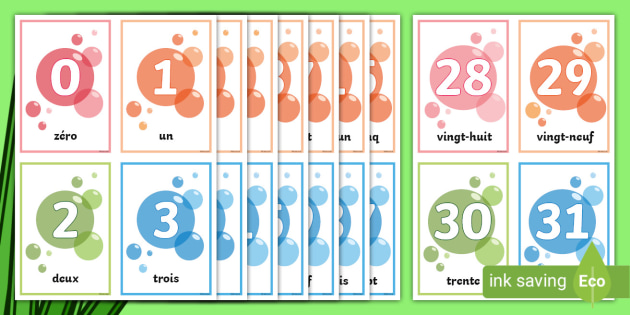 👉 French: Numbers 0 - 31 Vocabulary Cards - KS2