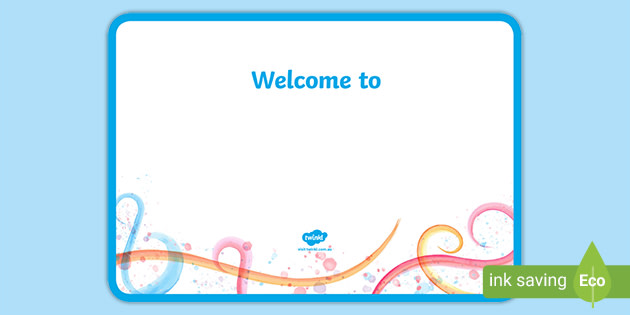 Watercolours Class Sign