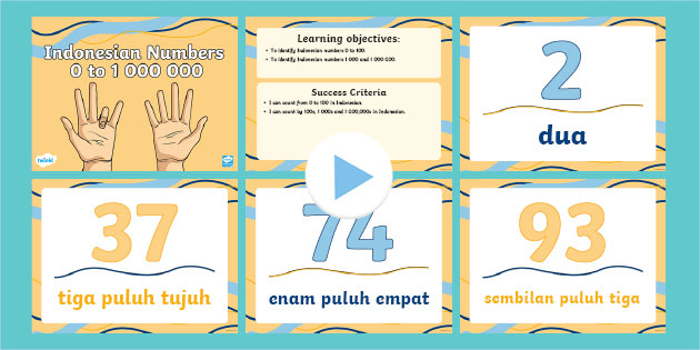 Numbers PowerPoint Indonesian