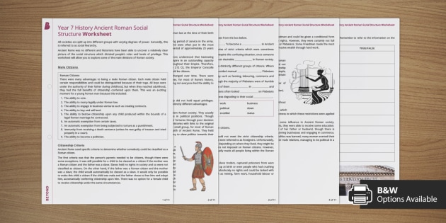 Ancient Rome Social Structure History