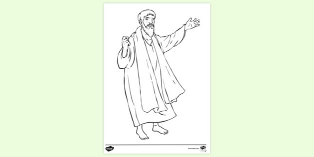 FREE! - Prophet Colouring Sheet (teacher made)