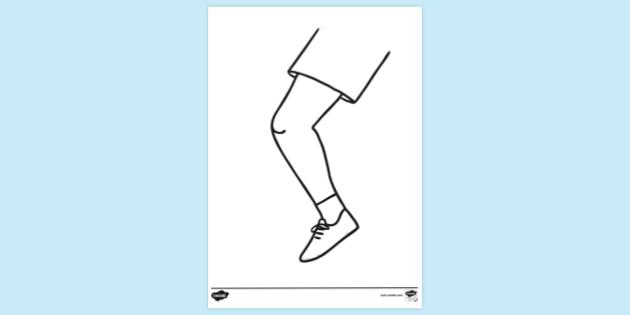 FREE! - Kneecap Colouring Sheet (teacher made)
