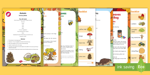 KS1 Autumn-Themed Sensory Activities SEN Resource Pack