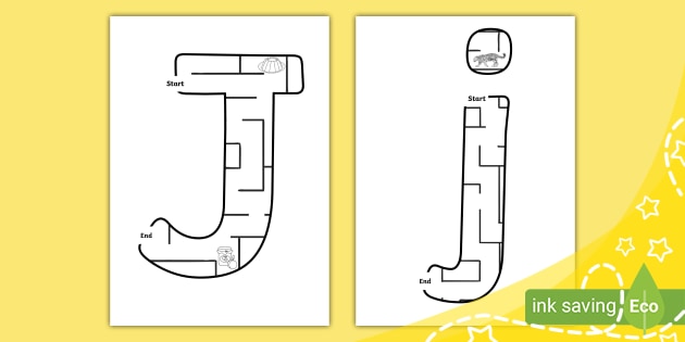 Alphabet Maze Jj (teacher made)