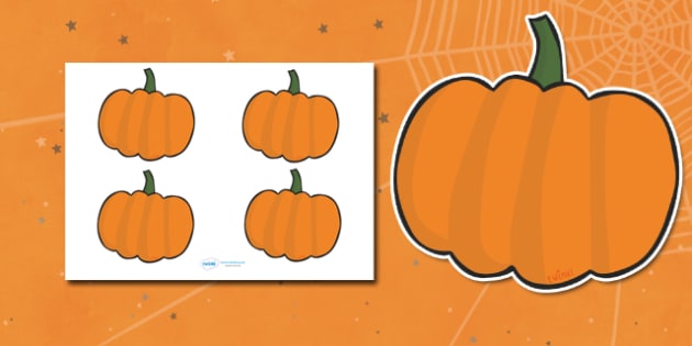 Editable Halloween Pumpkin (Small) (teacher made)