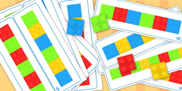 Block Colour Matching Cards Set 2