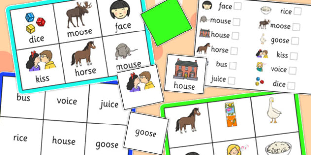 Final 'S' Sound Bingo