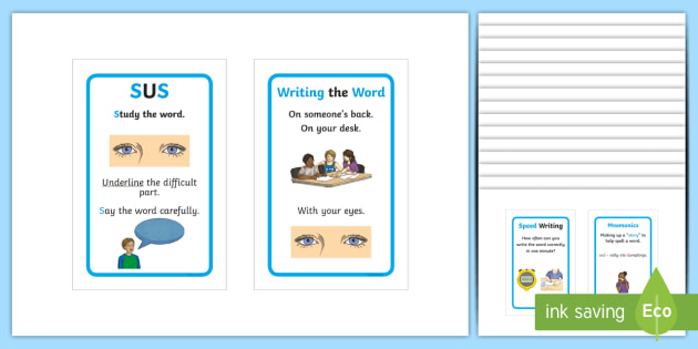 Spelling Strategies IKEA Tolsby/Fiestad Frame - Spelling Strategies Posters