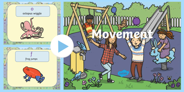 Movement Alphabet Daily Energetic Play PowerPoint