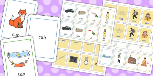 Final B Sound Playing Cards (Teacher-Made)