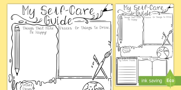 Art-Themed Self-Care Bullet Journal Page (teacher made)