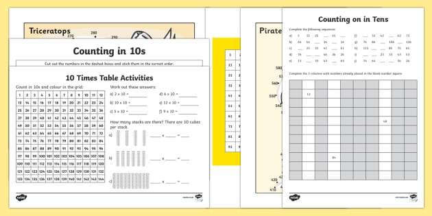 Counting in 10s Bumper Resource Pack