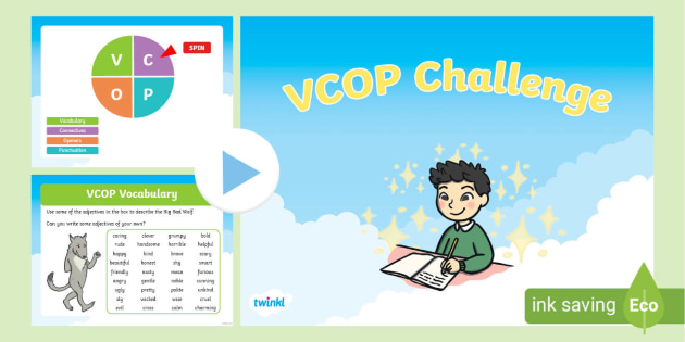 VCOP PowerPoint Challenge - First Level - Twinkl Scotland