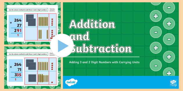 Year 3 Addition and Subtraction Lesson 3c Adding 3 and 2 Digit Numbers With