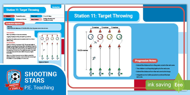 FREE! - PE Station 11 1st/2nd Class (teacher made)