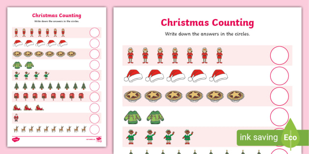 👉 * NEW * Christmas-Themed Counting Activity, Christmas