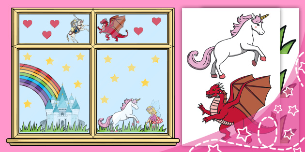 Fantasy Window Display (Collage) (teacher made)