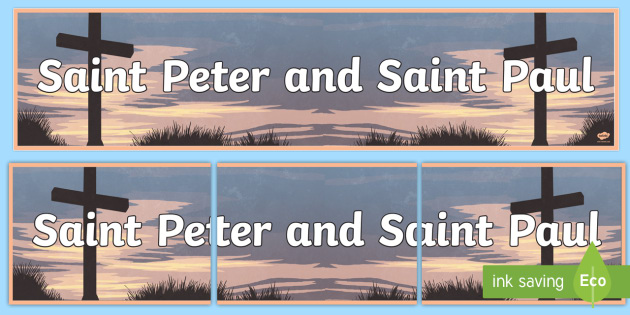 Saint Peter and Saint Paul Display Banner