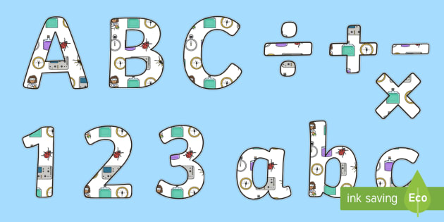 👉 Investigation Area Display Lettering (teacher made)