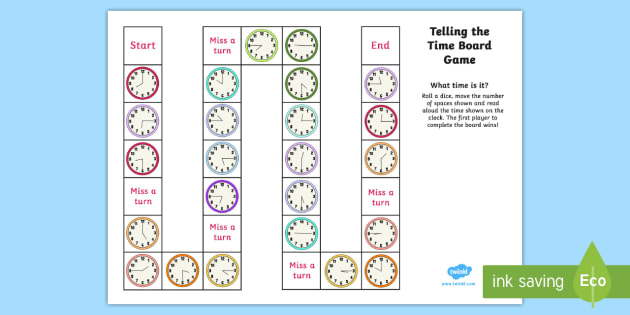 Telling The Time In English Speaking Board Game Twinkl ESL Telling The Time In English Speaking Board Game Twinkl ESL