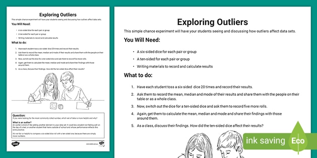 Exploring Outliers Lesson Idea (teacher made)