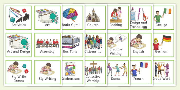 * NEW * Visual Timetables KS2 - Planning Resources