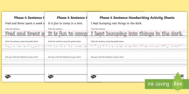 Phase 4 Sentence Handwriting Worksheet / Worksheets - Australia Phase 4