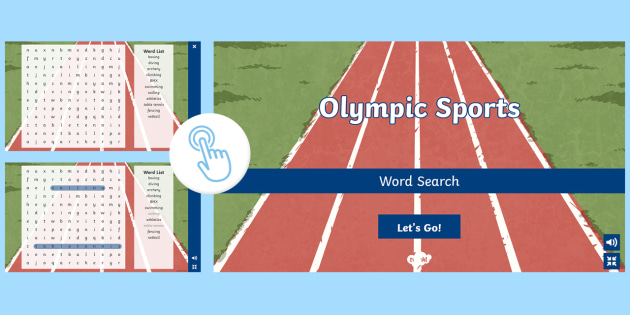 Interactive Olympic Sports Word Search | Twinkl Go!