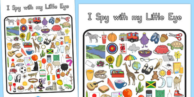 I Spy With My Little Eye Activity 2 (teacher made)